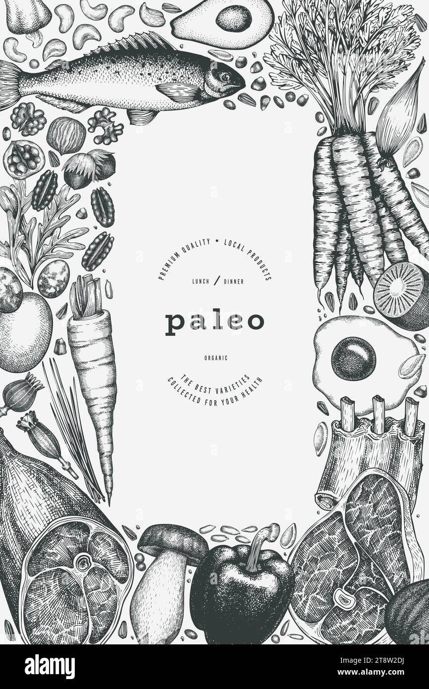 Paleolithic diet Stock Vector Images - Alamy