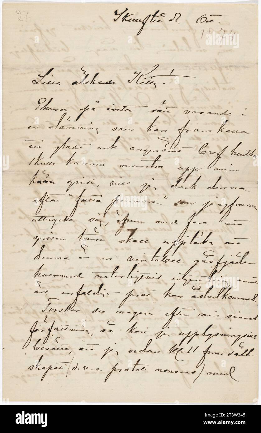 27. letter from Anna Nordlander to Kerstin Cardon, Skellefteå October ...