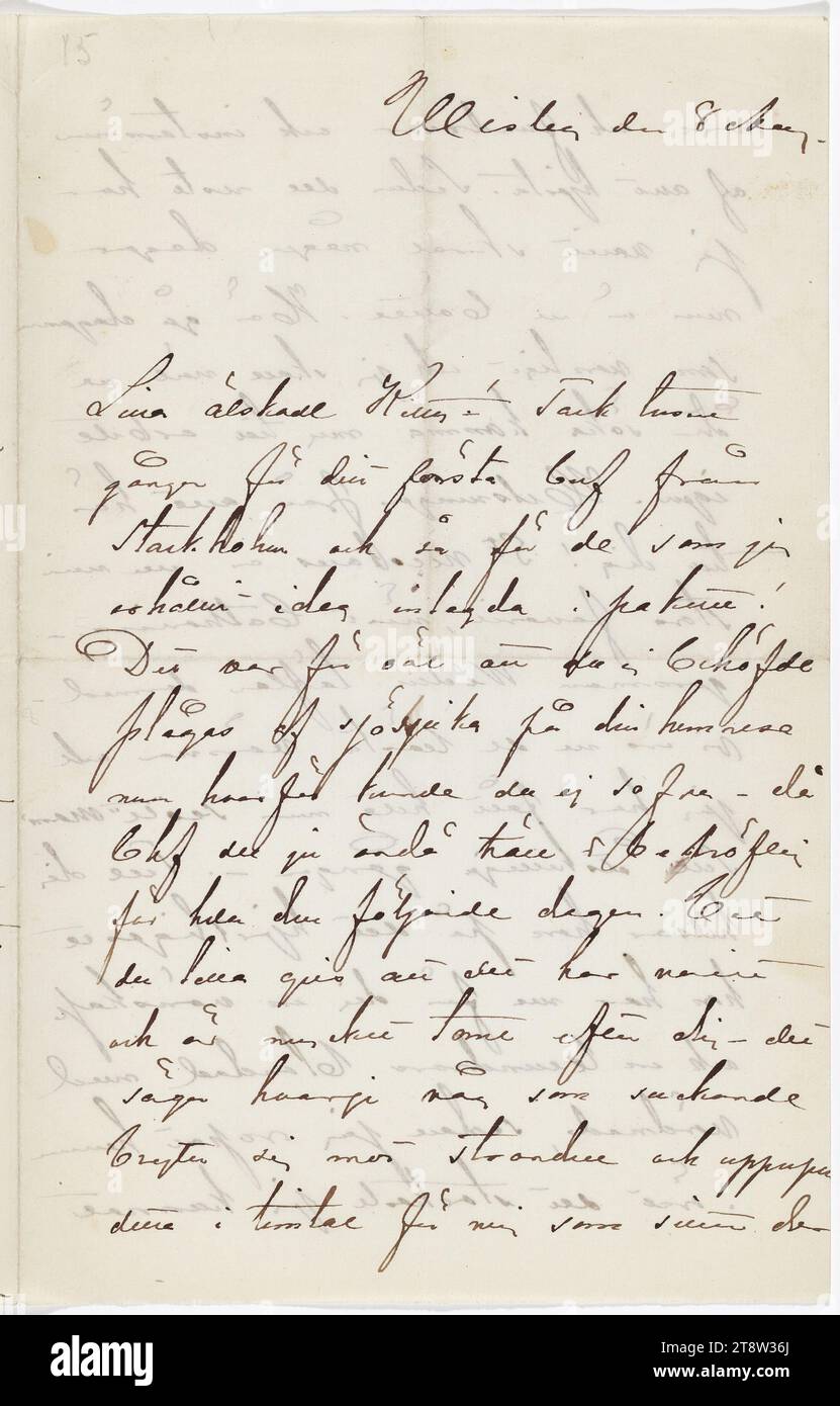 15. letter from Anna Nordlander to Kerstin Cardon, Wistby 8 August ...