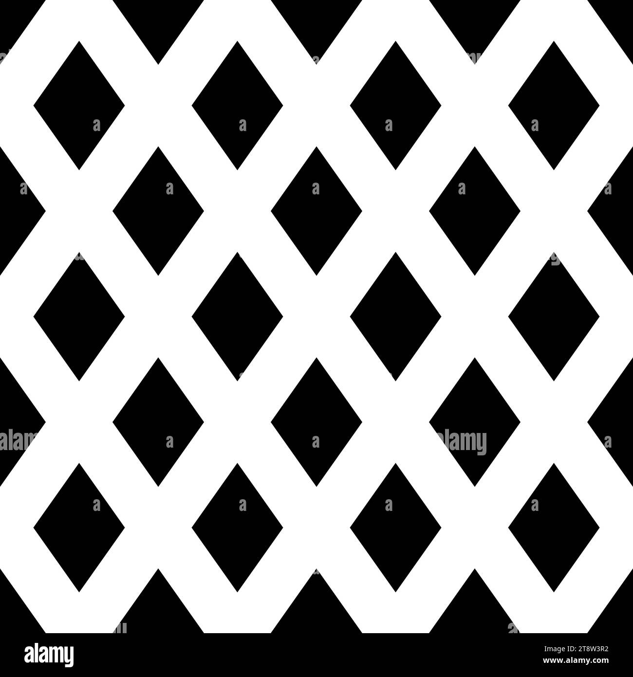 Geometric seamless pattern. Repeated abstract rhombus pattern. Black ...