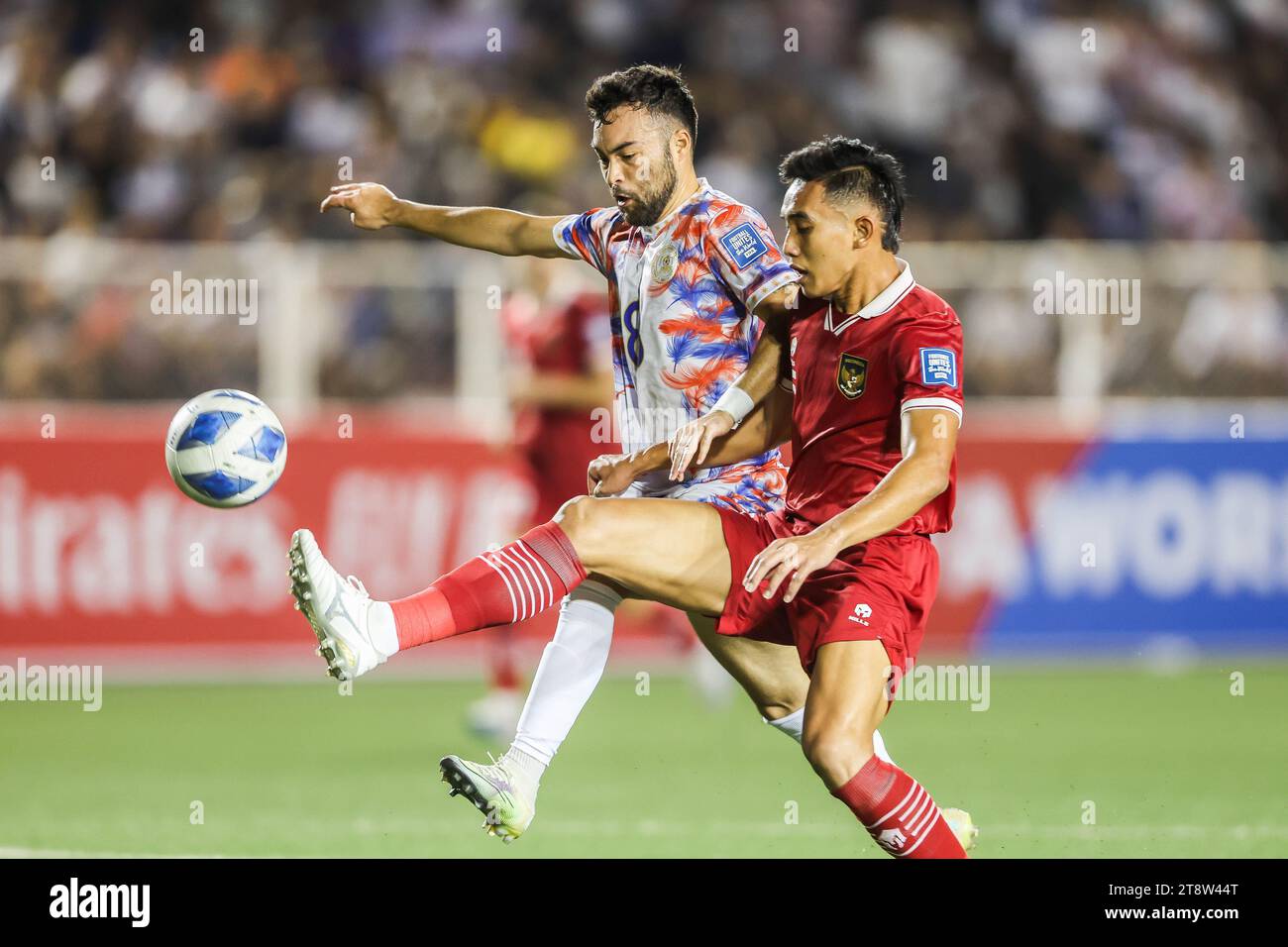 Manila, Philippines. 21st Nov, 2023. Manuel Ott (L) of the Philippines ...