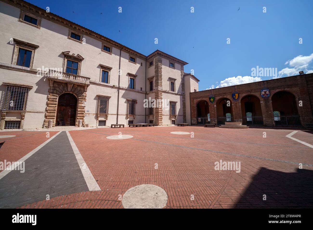 Historic buildings of Acquasparta, Terni province, Umbria, Italy Stock ...