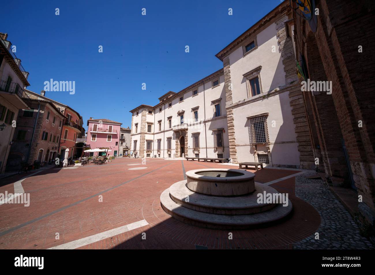 Historic buildings of Acquasparta, Terni province, Umbria, Italy Stock ...
