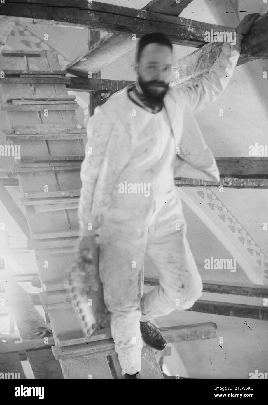 Church painting Black and White Stock Photos & Images - Alamy