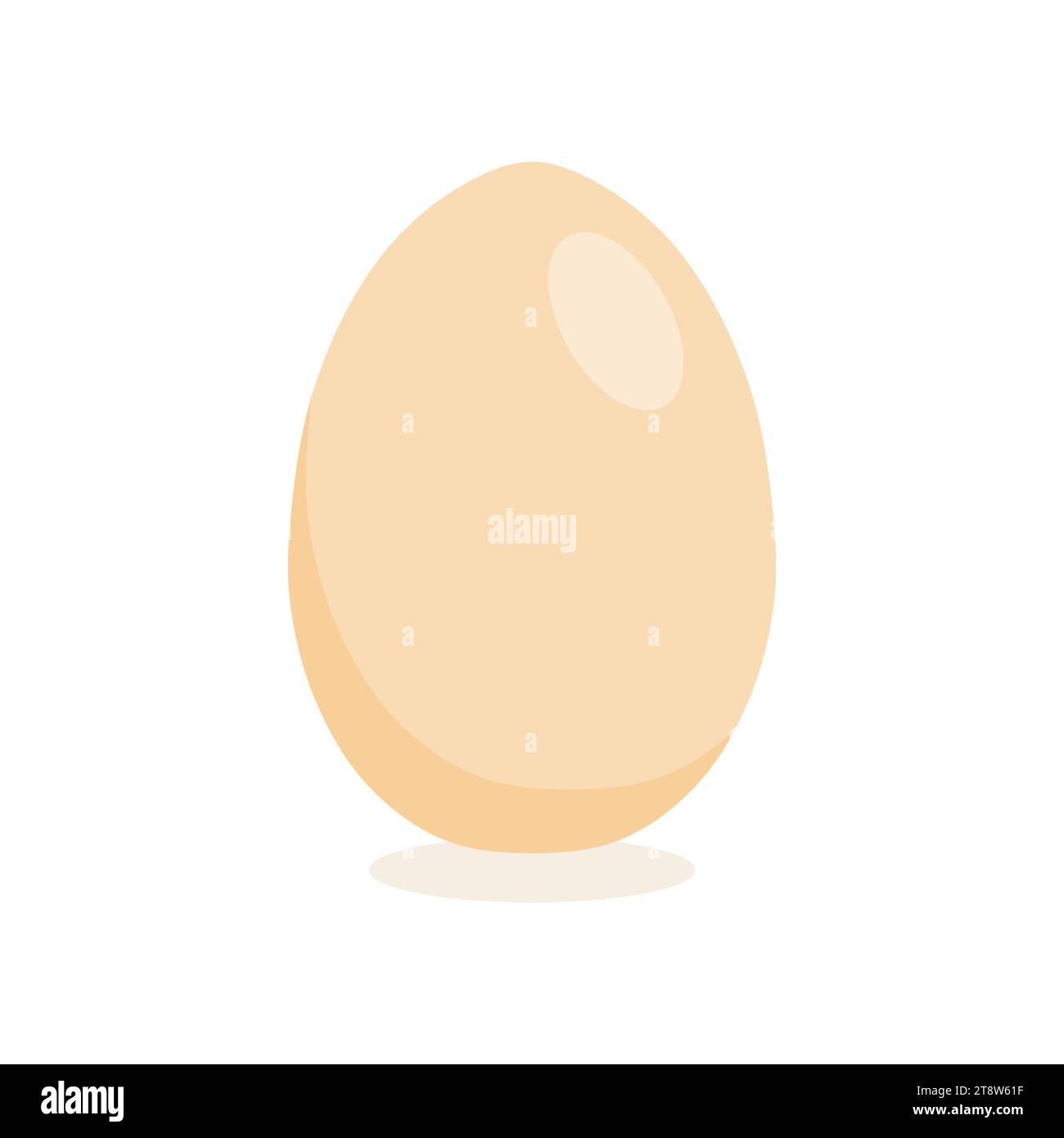 Flat vector egg. Simple egg illustration. Isolated whole egg cartoon style Stock Vector Image ...