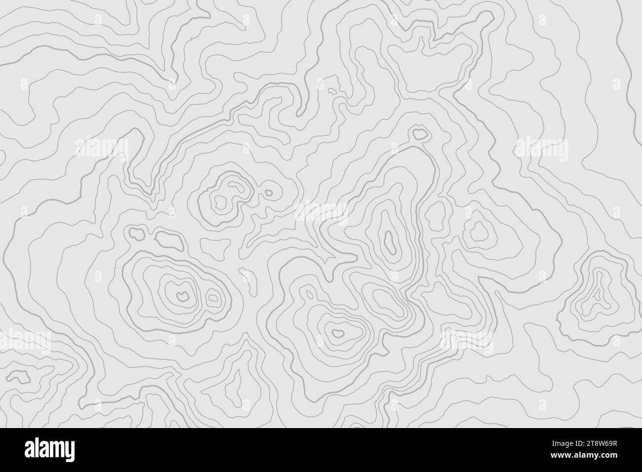 Topographic map vector illustration background. Imaginary mountain ...