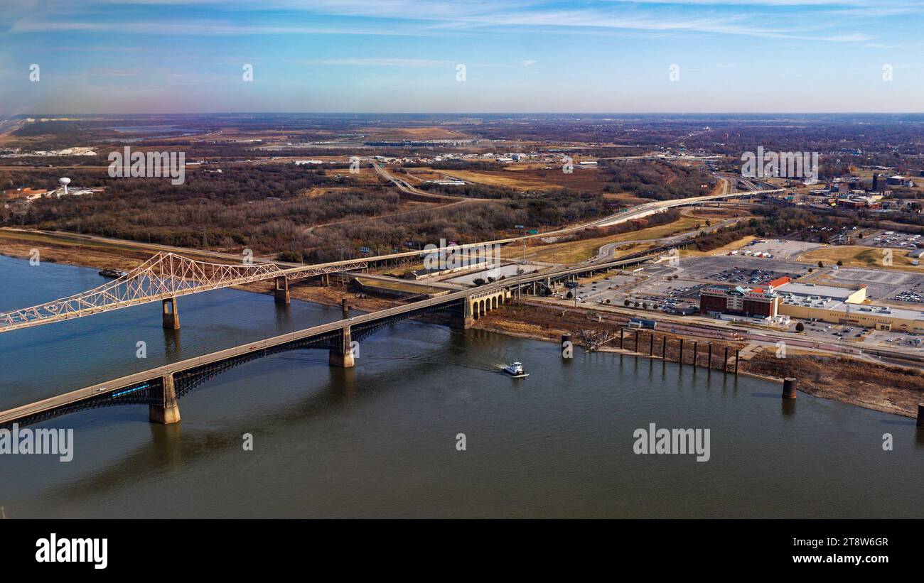 View from st louis gateway arch hi-res stock photography and images - Alamy