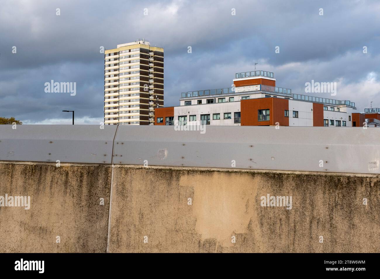 Social housing and tower blocks in Stratford on 17th November 2023 in ...