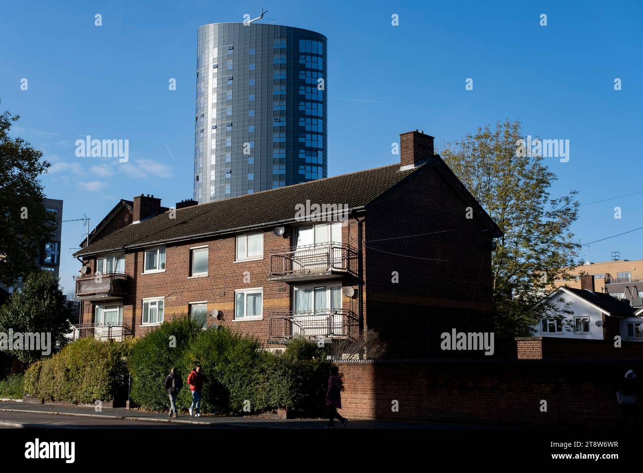 Low level housing in Stratford on 17th November 2023 in East London ...