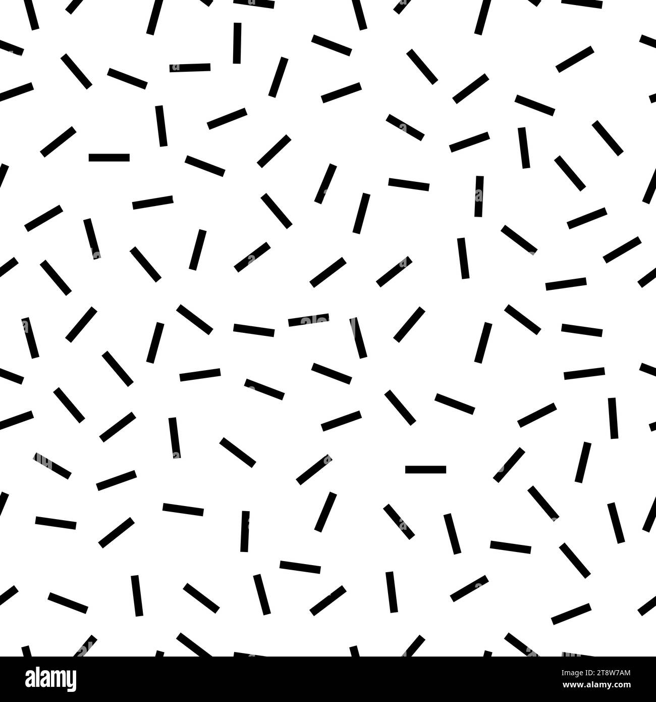 Abstract dash confetti pattern. Minimal seamless vector chaotic dashes ...