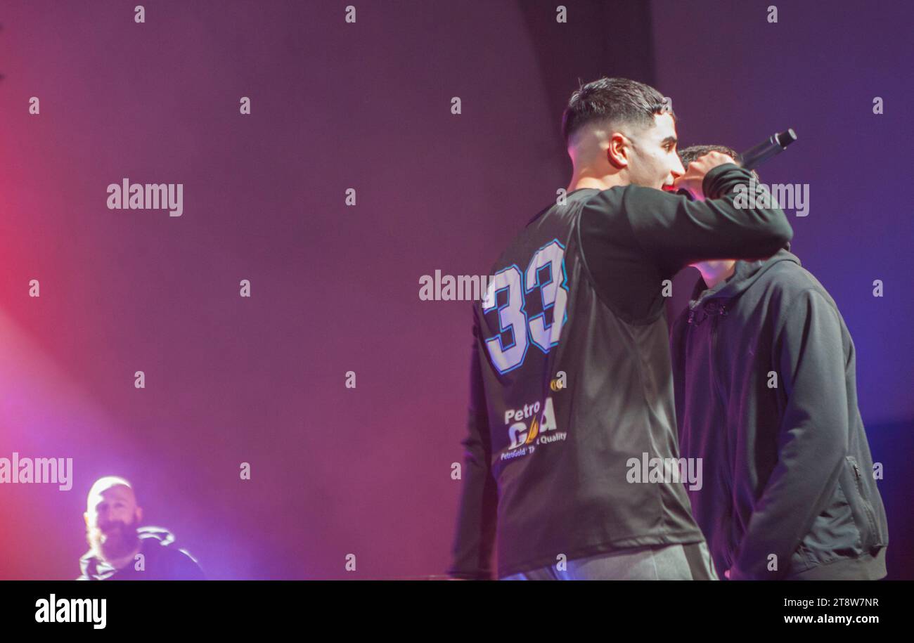 Merida, Spain - Dec 9th, 2022: Rap battling performance, Merida, Spain ...