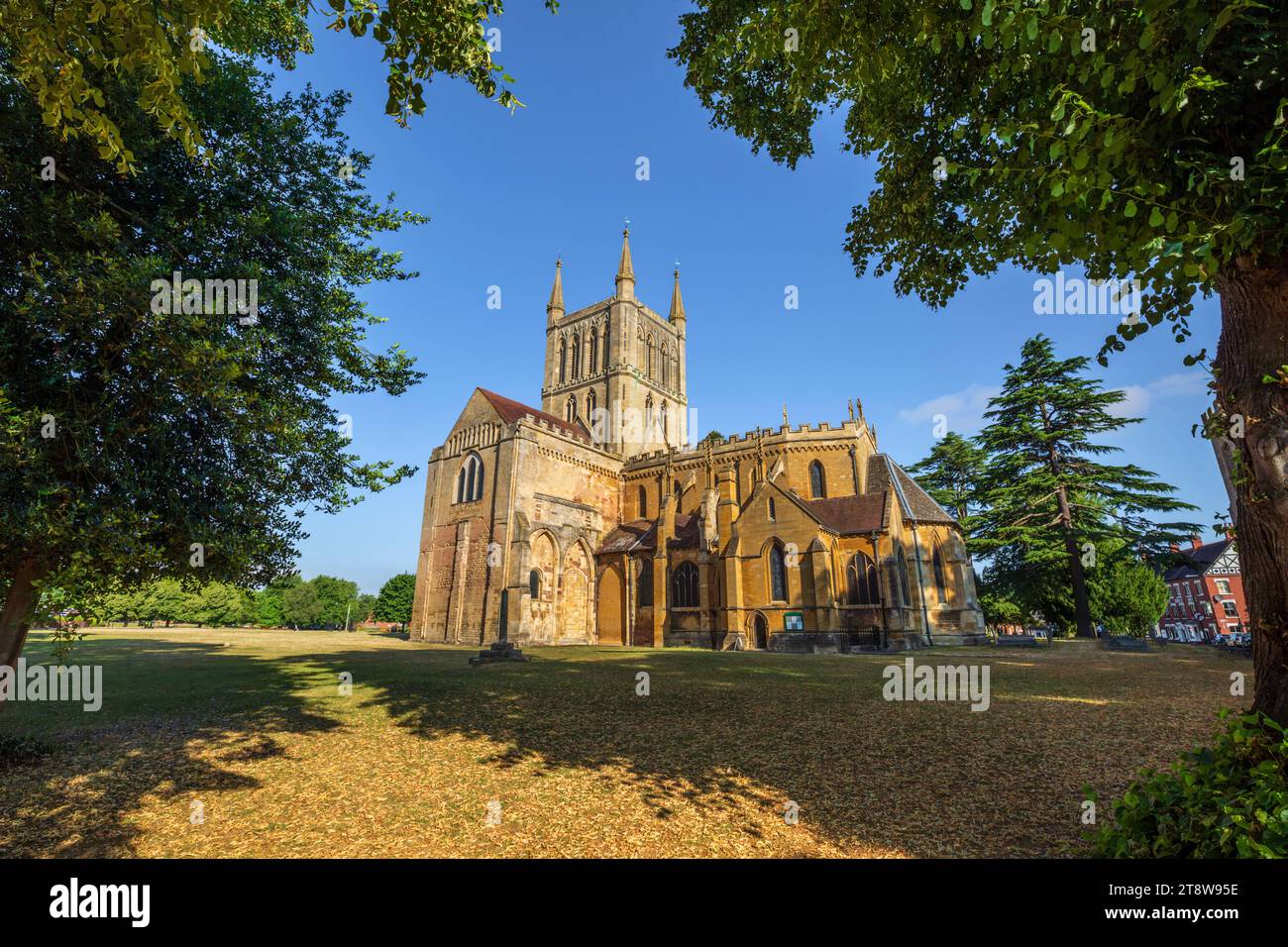 The 12th Century Pershore Abbey Church, Worcestershire, England Stock ...