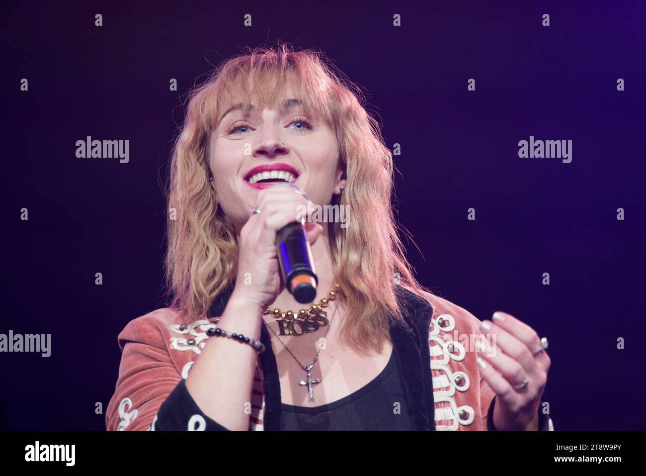 Paris, France. 20th Nov, 2023. Dvie performs on the Alhambra stage ...