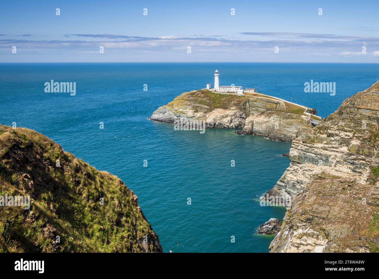 South Stack lighthouse on Holy Island, Anglesey, North Wales Stock ...