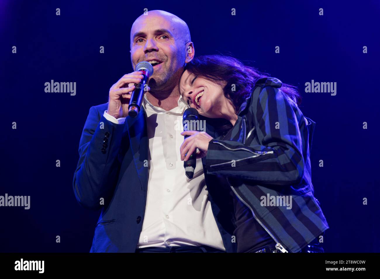 Paris, France. 20th Nov, 2023. Yann Jamet and singer Patia perform on ...