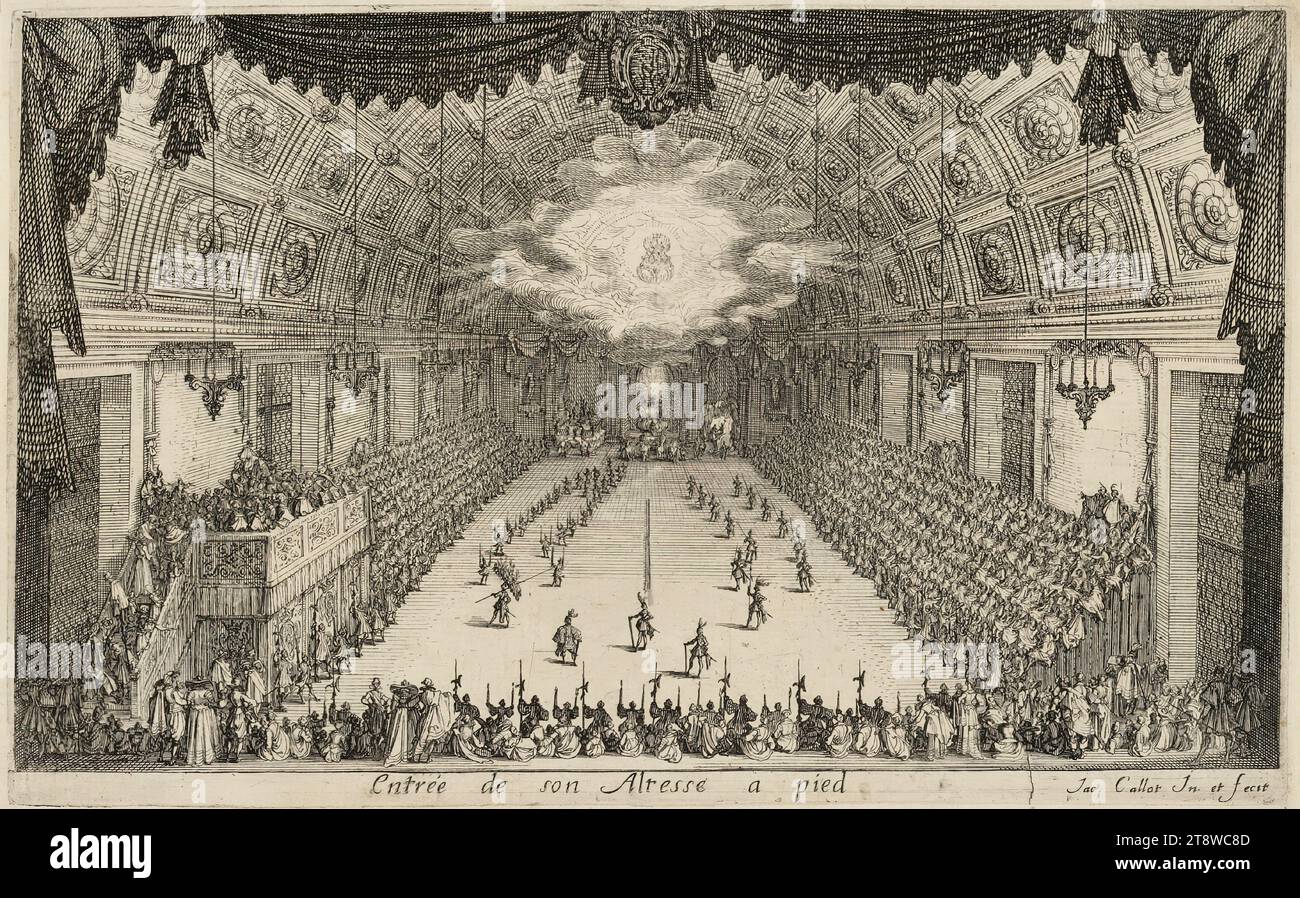Jacques Callot, 1592, Nancy, 24.3.1635, Nancy, Duke Charles IV arriving ...