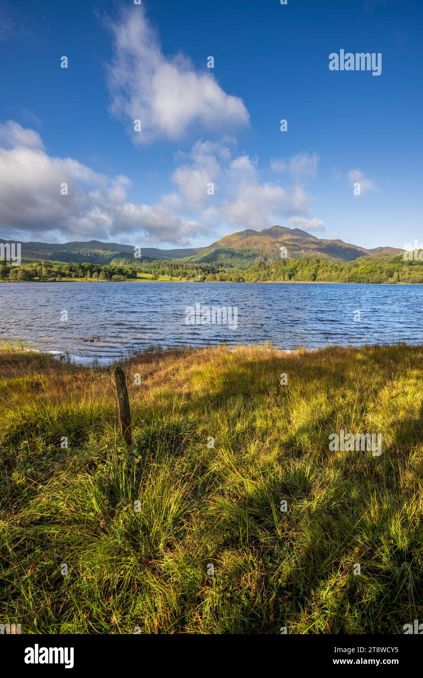 Loch Achray and Ben Venue in the Trossachs, Stirling, Scotland Stock ...