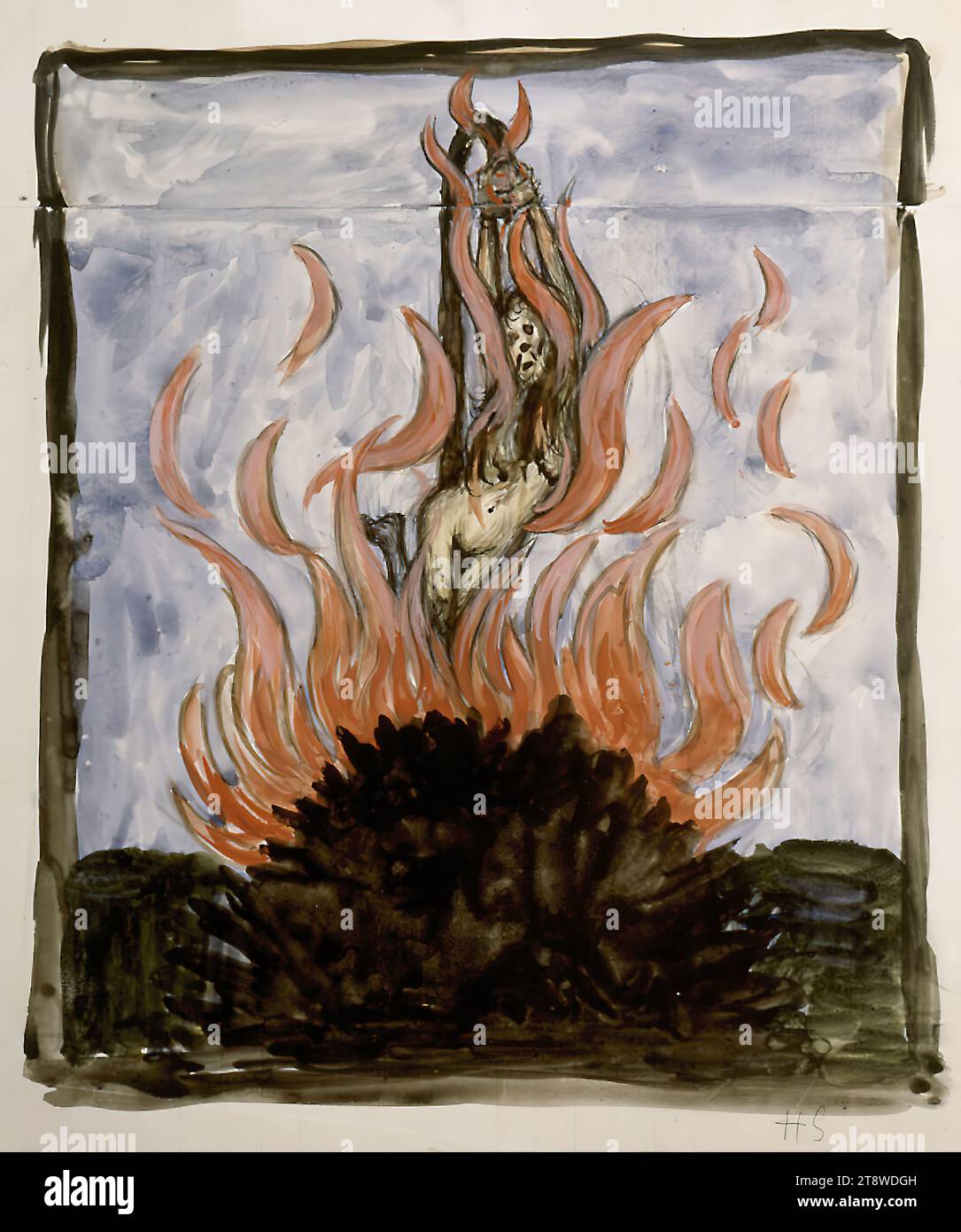 Witch at the stake hi-res stock photography and images - Alamy