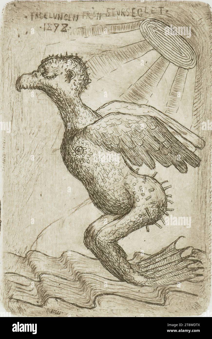 Hugo Simberg, 24.6.1873, Hamina, 12.7.1917, Ähtäri, Bird of the Big ...