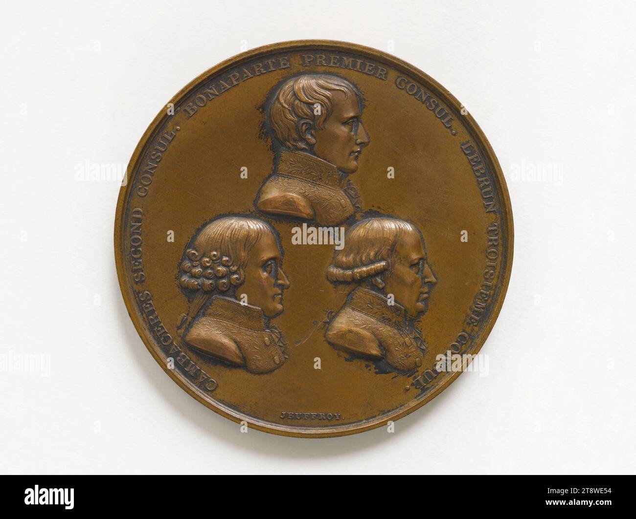 Bonaparte, Cambaceres and Lebrun, 1802, Jeuffroy, Romain Vincent, Medal ...