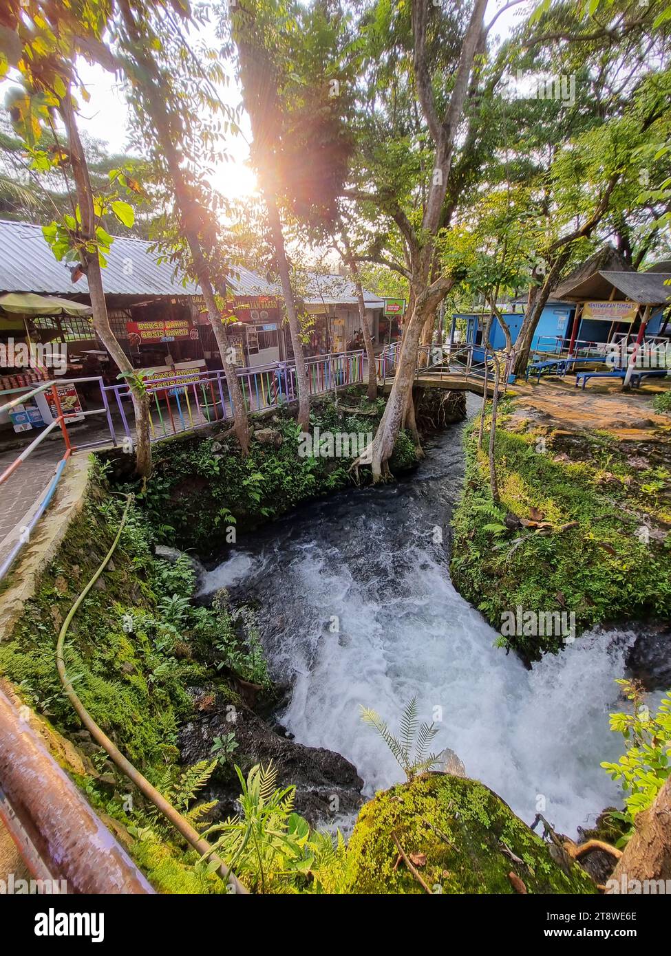 River stream at the Sumber Maron, Malang, East Java, Indonesia Stock ...