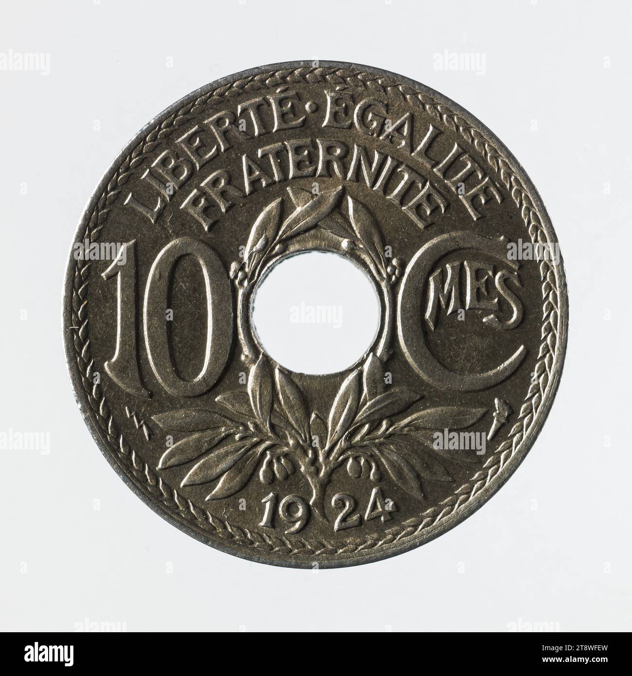 Coin of 10 centimes in bronze of nickel of the IIIrd Republic, 1924 ...