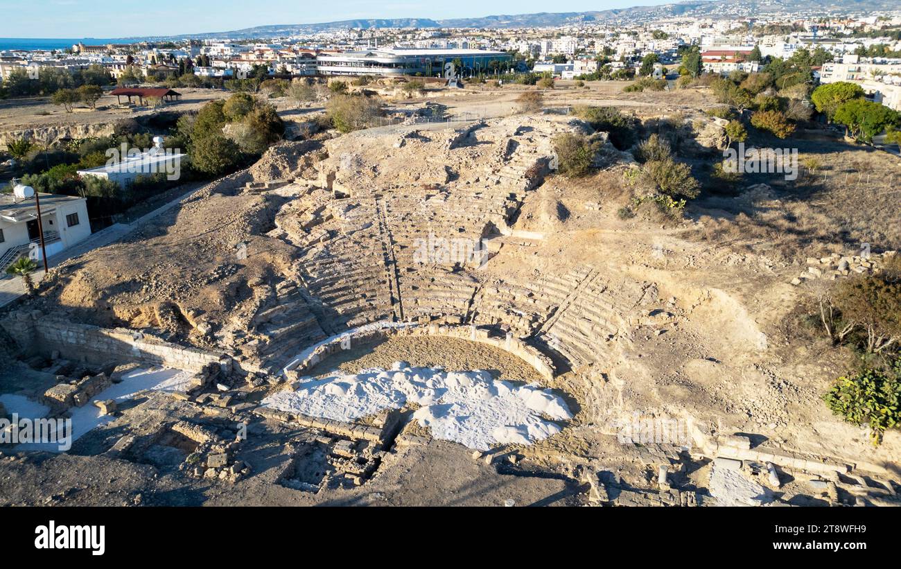 Ancient Hellenistic Amphitheatre in Paphos, Cyprus Stock Photo - Alamy
