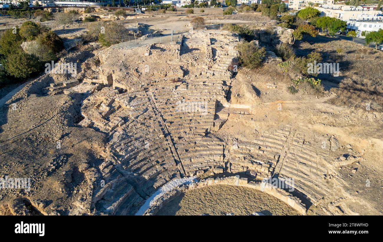 Ancient Hellenistic Amphitheatre in Paphos, Cyprus Stock Photo - Alamy
