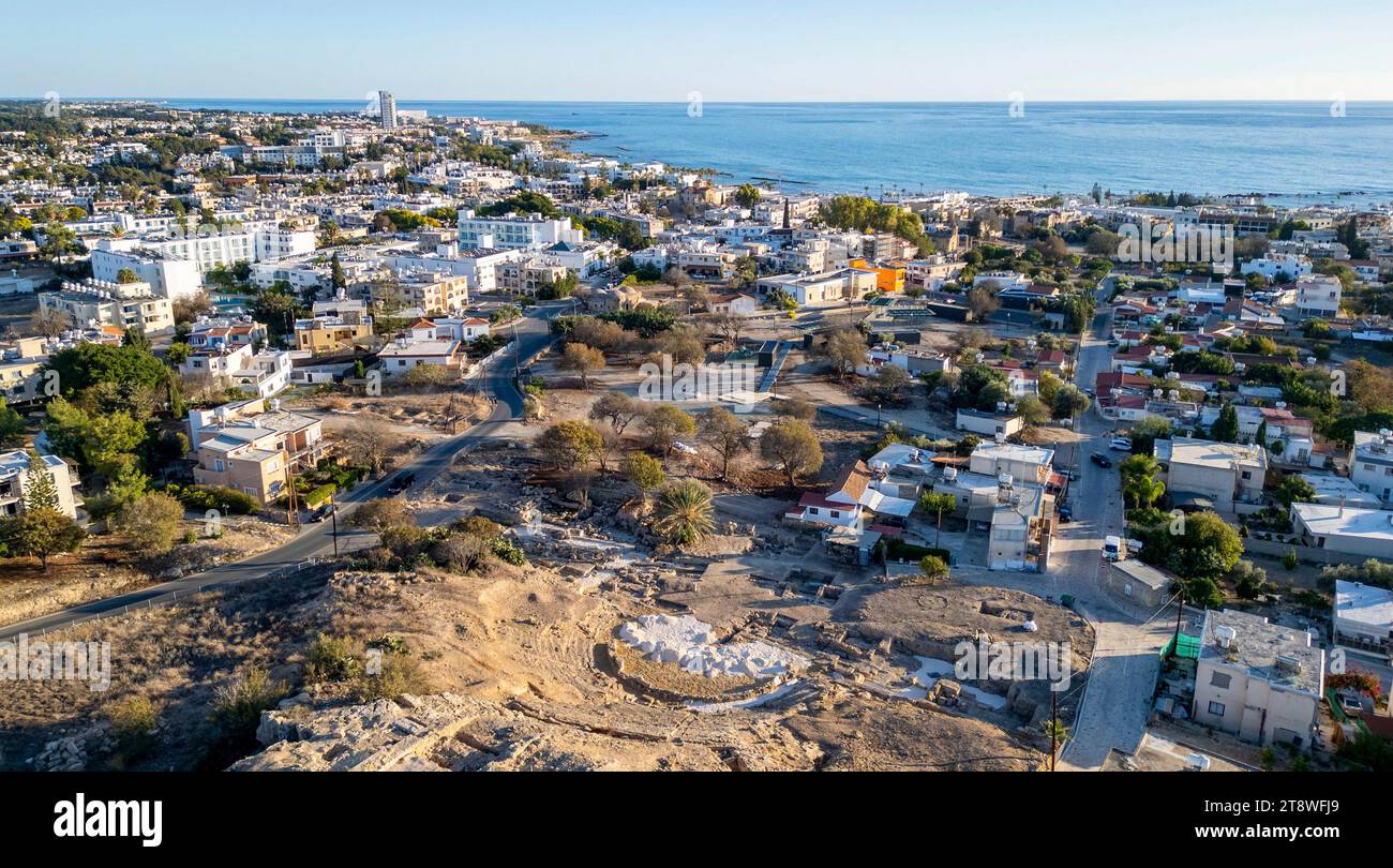 Aerial view of Kato Paphos tourist area, Paphos, Cyprus Stock Photo - Alamy