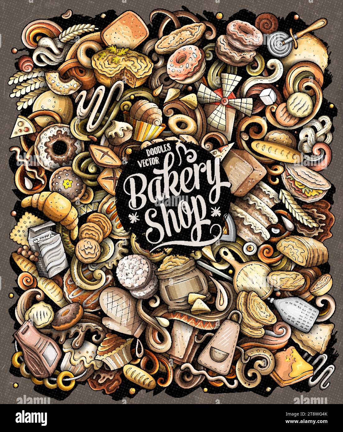 Baking bagels Stock Vector Images - Alamy