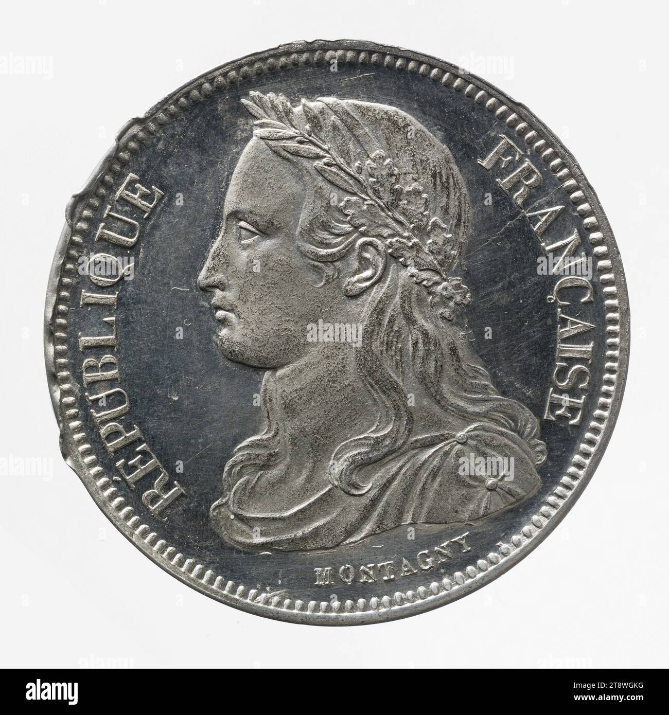 Test for the coin of 5 francs, 1848, Montagny, Engraver in medals ...