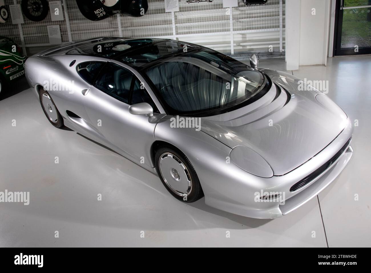 Prototype concept car Jaguar XJ220 British 1990s supercar in Gaydon ...