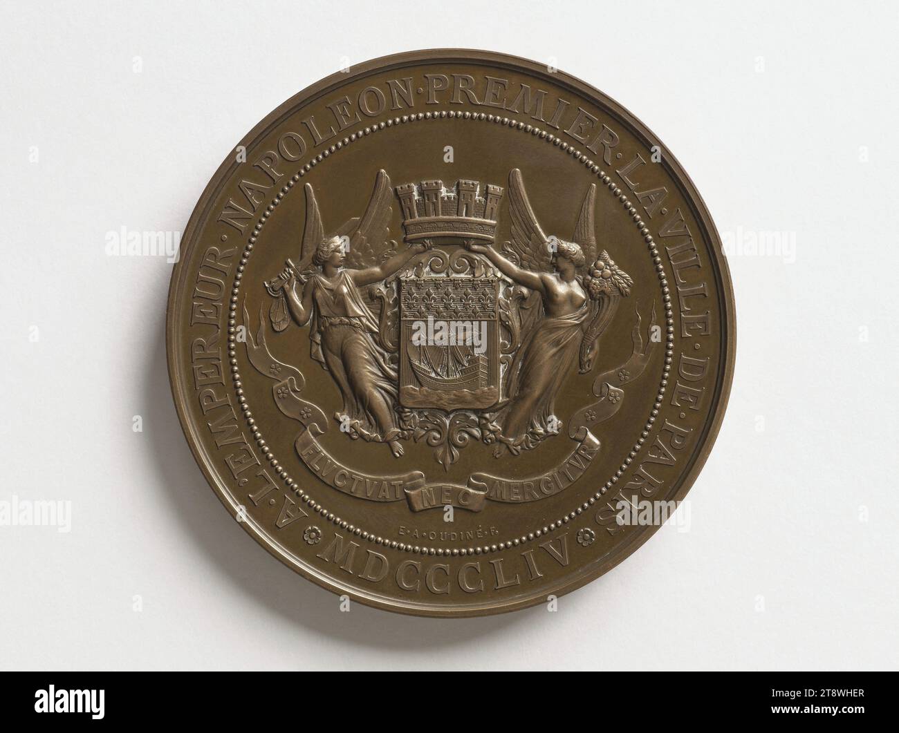 Apotheosis of Napoleon I after the painting by Ingres for the City Hall ...