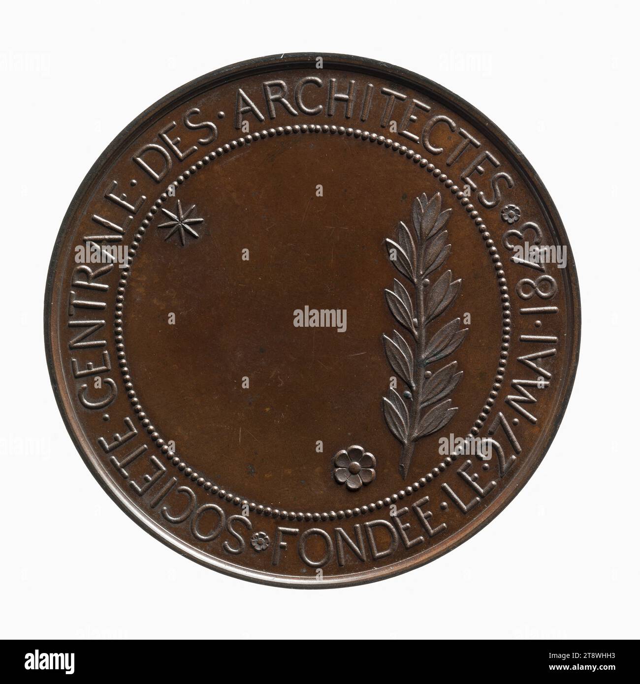 Medal of the Central Society of Architects, founded on May 27, 1843 ...