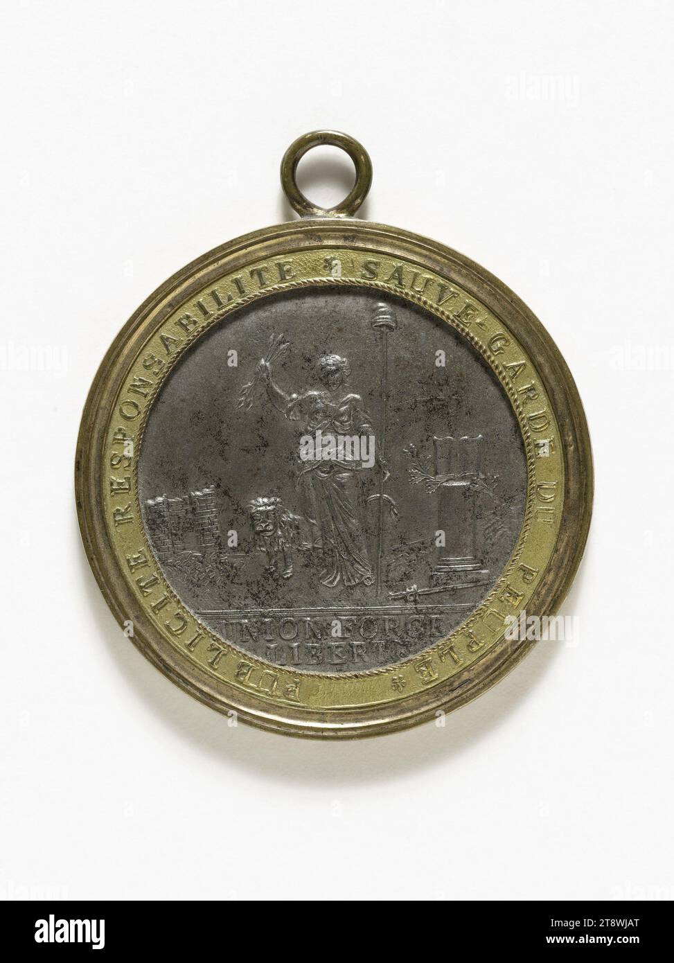 Medals for the bailiffs of the municipality of Paris, July 14, 1792 ...