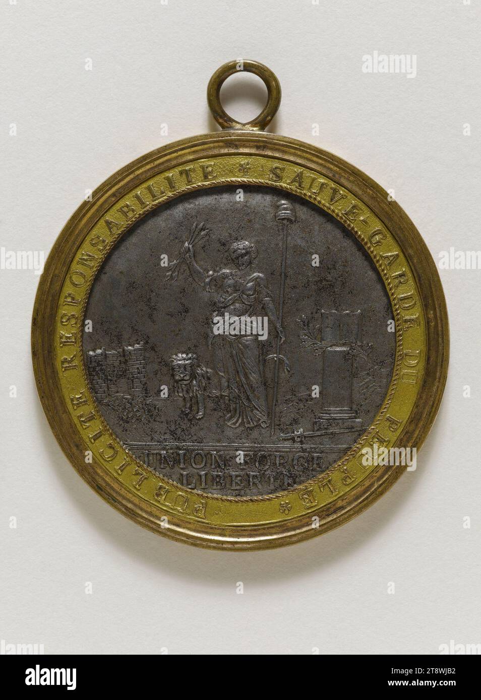 Medals for the bailiffs of the municipality of Paris, July 14, 1792 ...