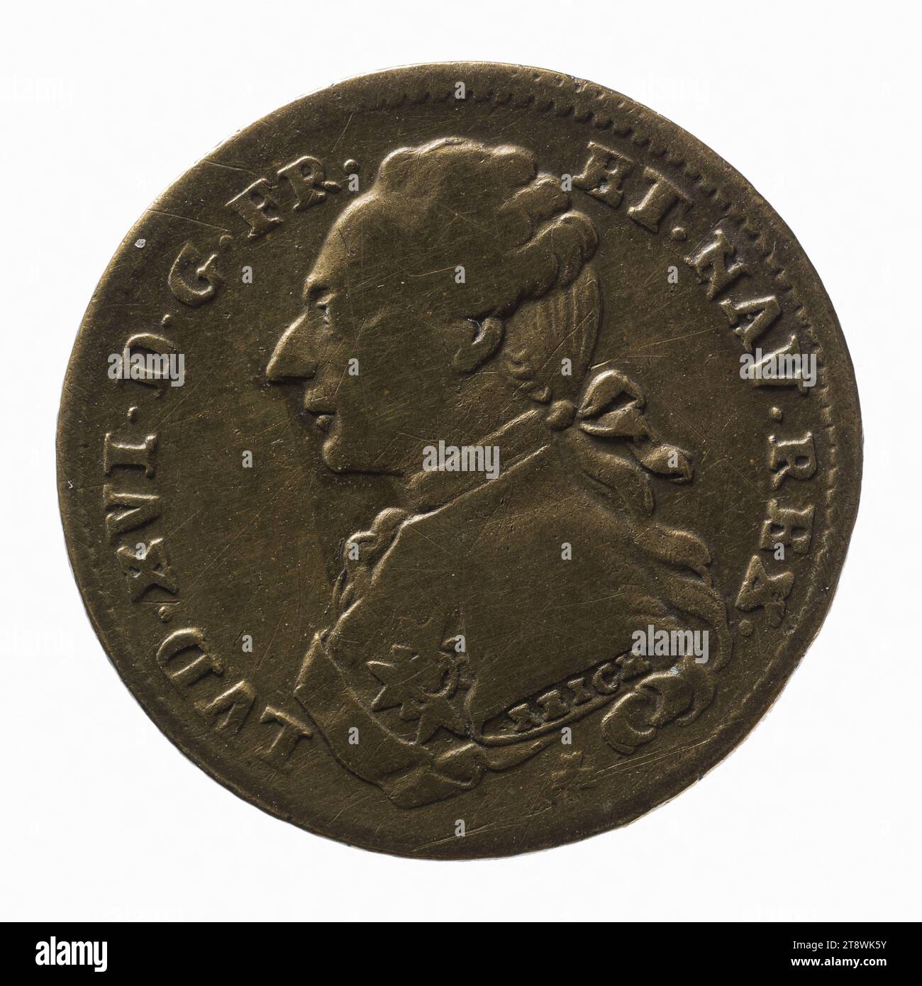 Louis XVI, King of France (1774 -1792), Reich, Johann Christian, Medal ...