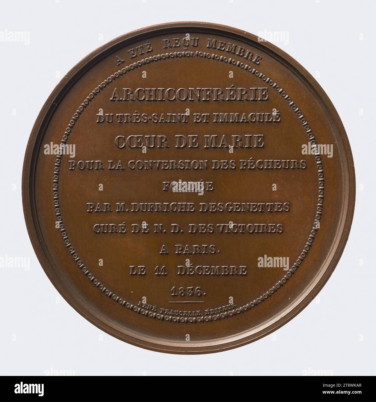 Membre de l'archiconfrérie Coeur de Marie, 1836, René Peaucelle, Editor ...
