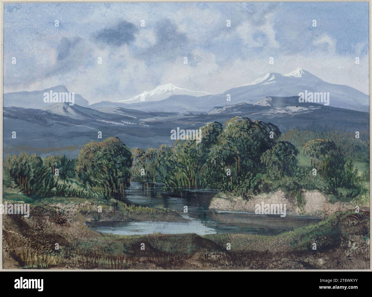 L'Etna, Sand, Maurice (Maurice Dudevand, dit), Painter, 19th century ...