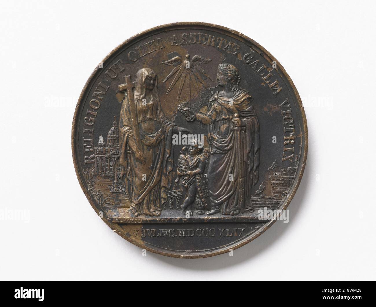 Pius IX (1792-1878), pope (1846-1878), 1849, Schmitt, Jean Louis Michel ...