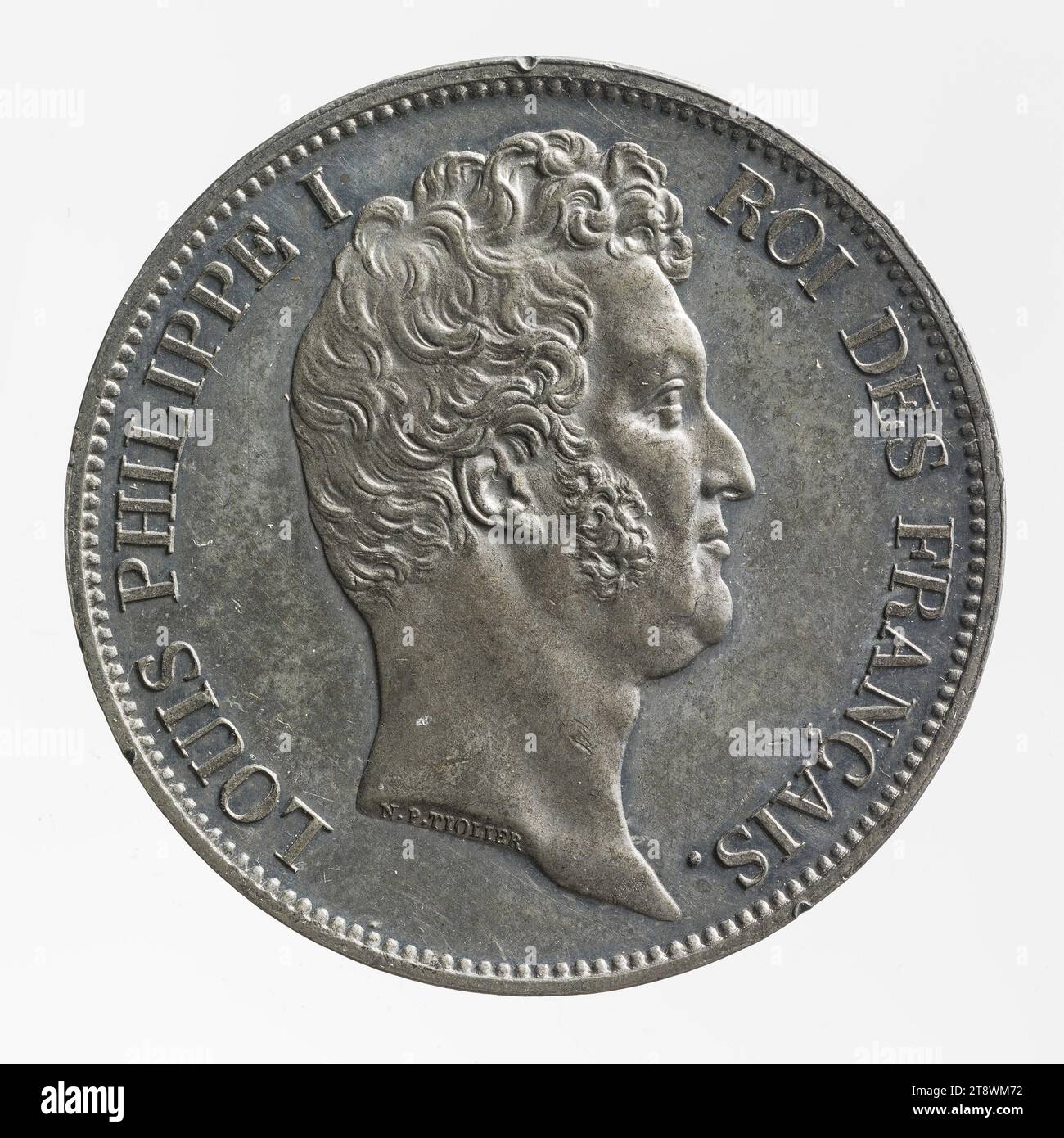 Particular test for the 5 francs coin of Louis-Philippe, 1830, Tiolier ...