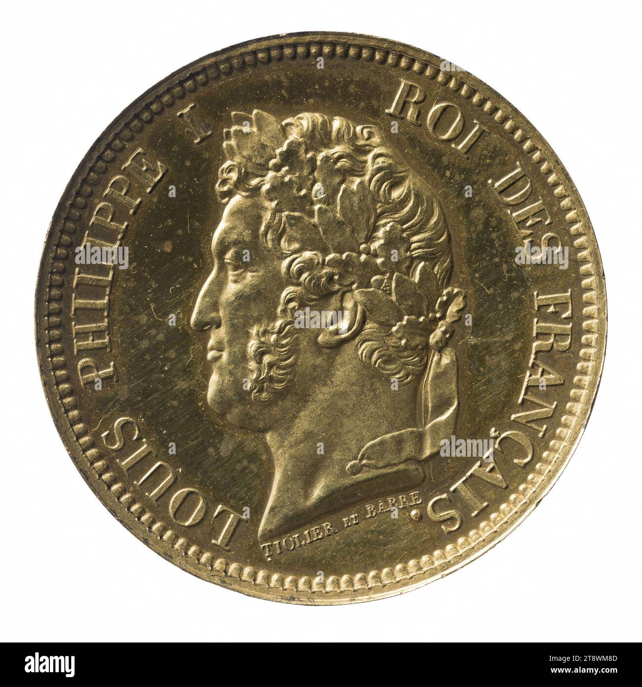 Test for the coin of 5 centimes of franc of the French colonies under ...