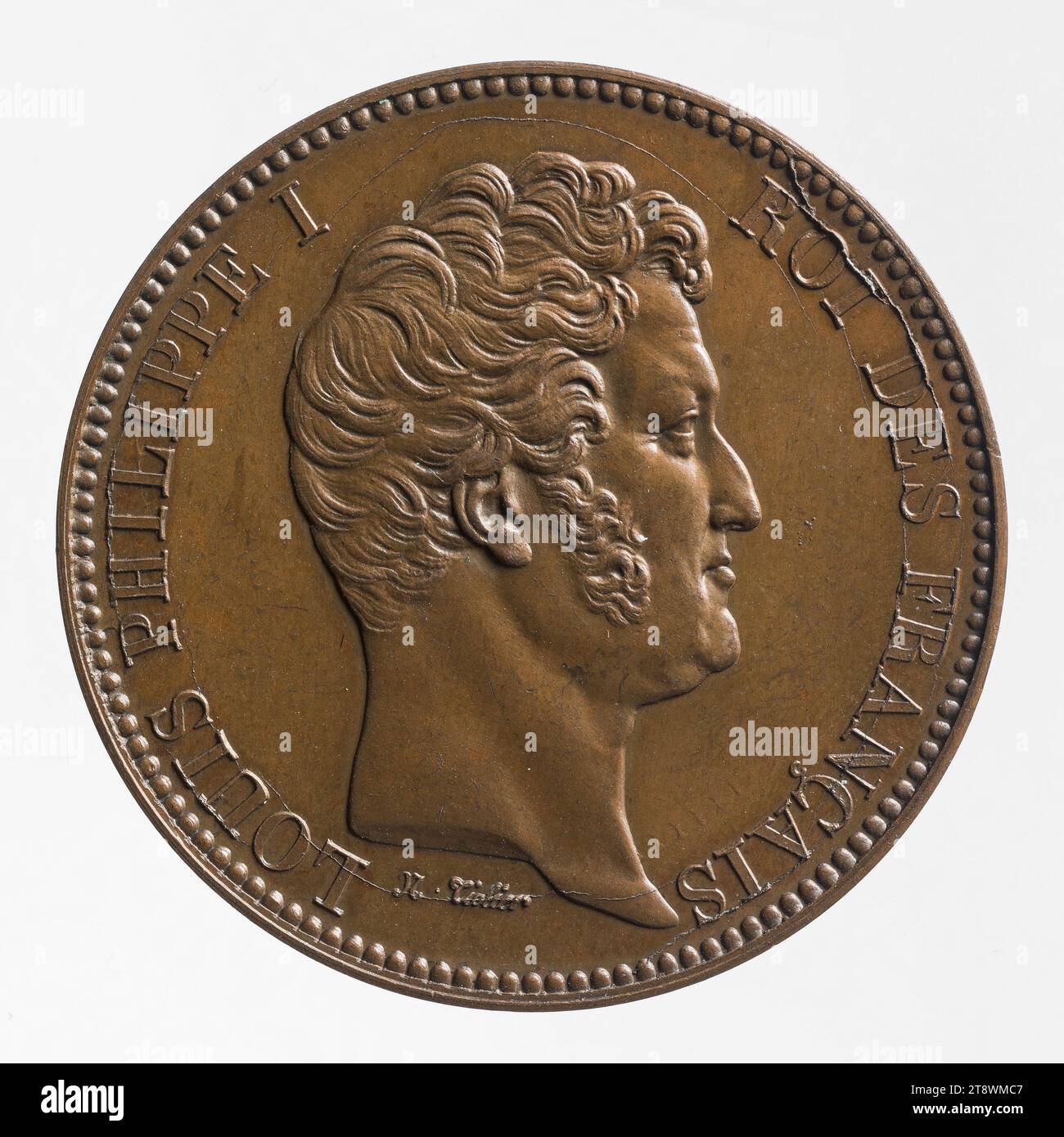 Commemorative coin of the visit of the Prince of Salerno to the Mint of ...