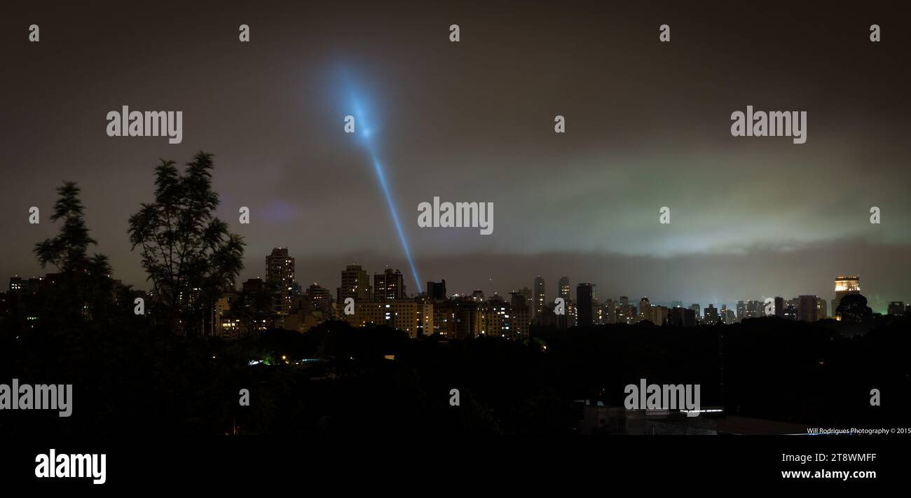 Sao Paulo night skyline, Brazil Stock Photo - Alamy