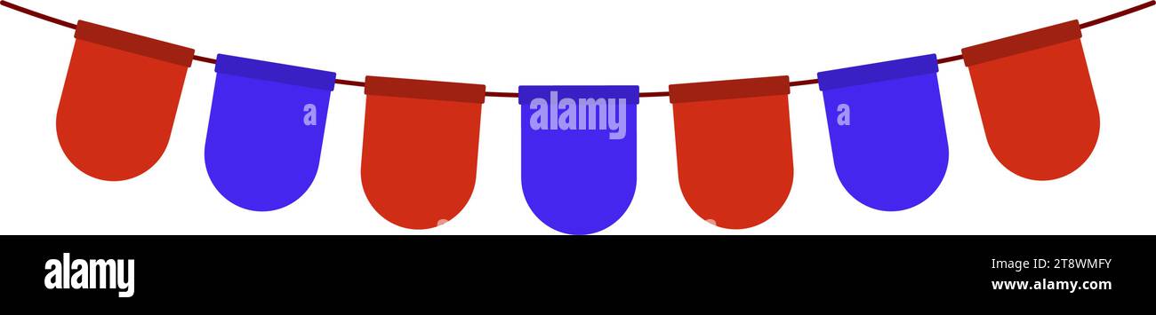 Flags garland element. Vector illustration Stock Vector Image & Art - Alamy