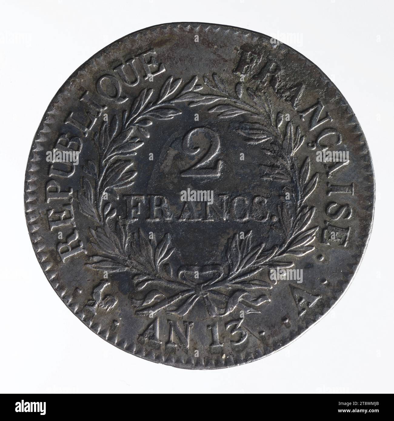 Two francs Napoleon, year XIII (1805), Tiolier, Pierre-Joseph, Engraver ...