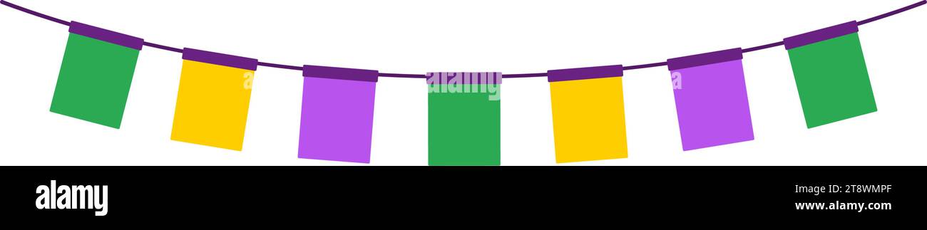 Flags garland element. Vector illustration Stock Vector Image & Art - Alamy