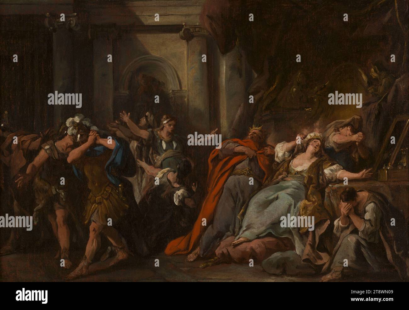 Créüse consumed by the poisoned dress, Troy, Jean-François de, Painter ...