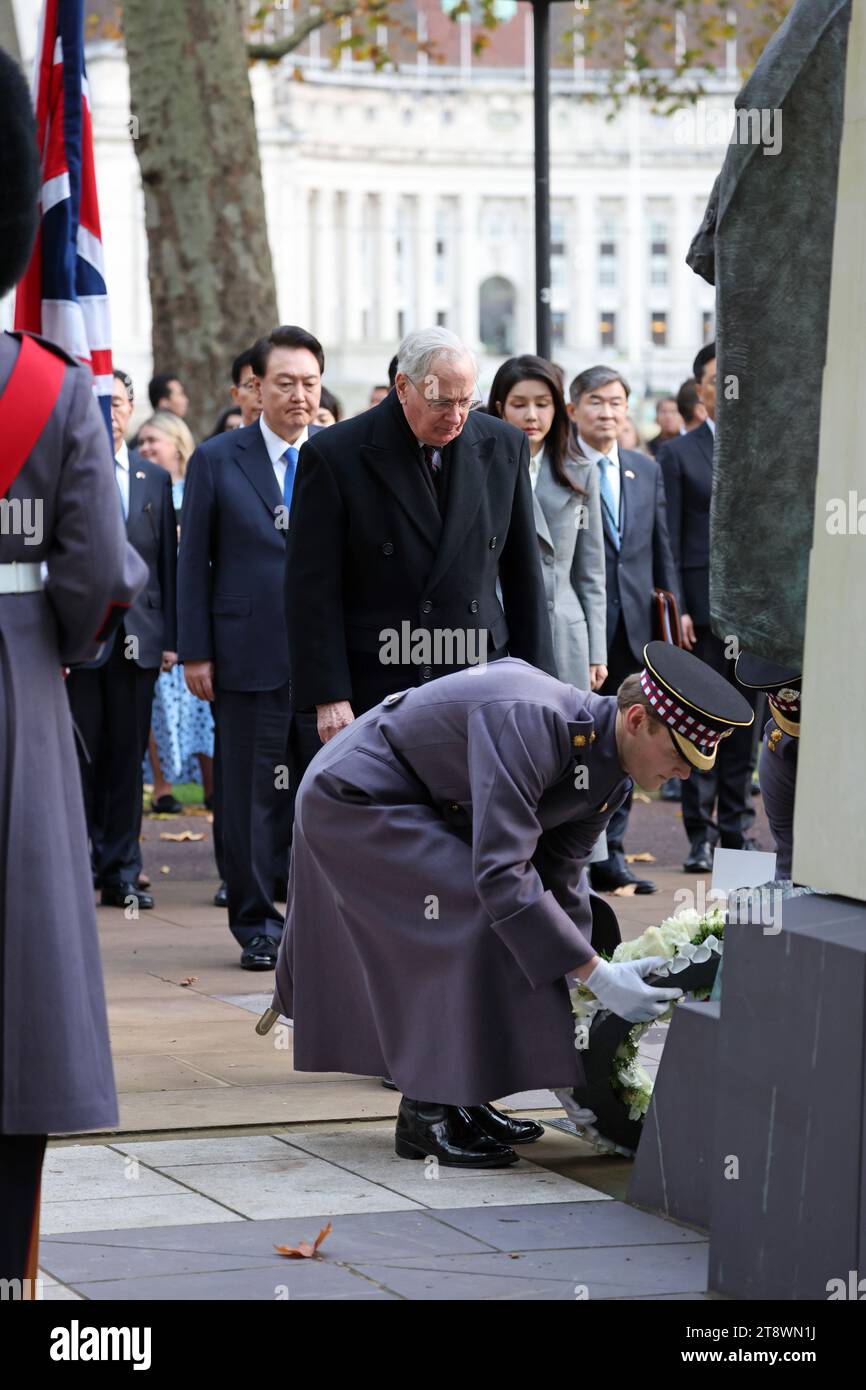 The Duke of Gloucester, President of South Korea Yoon Suk Yeol, and his ...