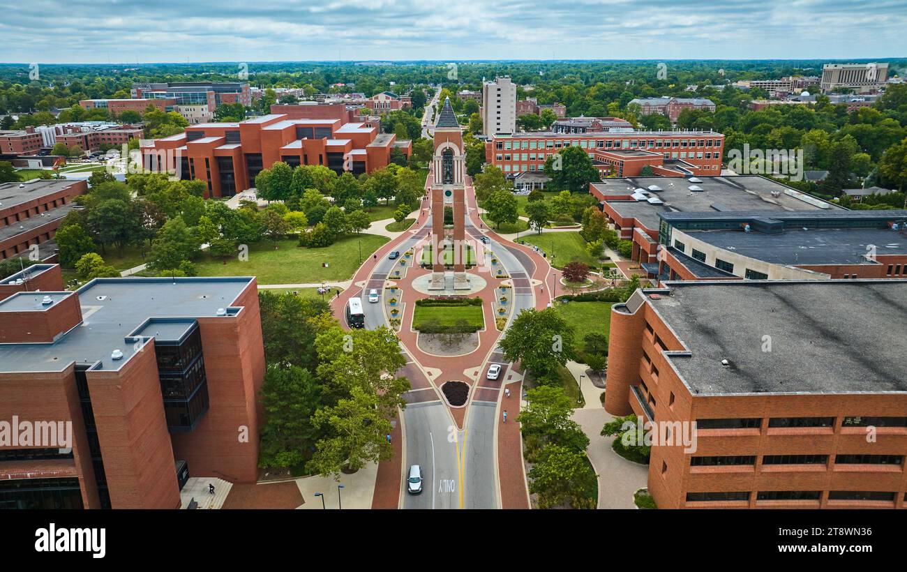 Ball state campus aerial hi-res stock photography and images - Alamy
